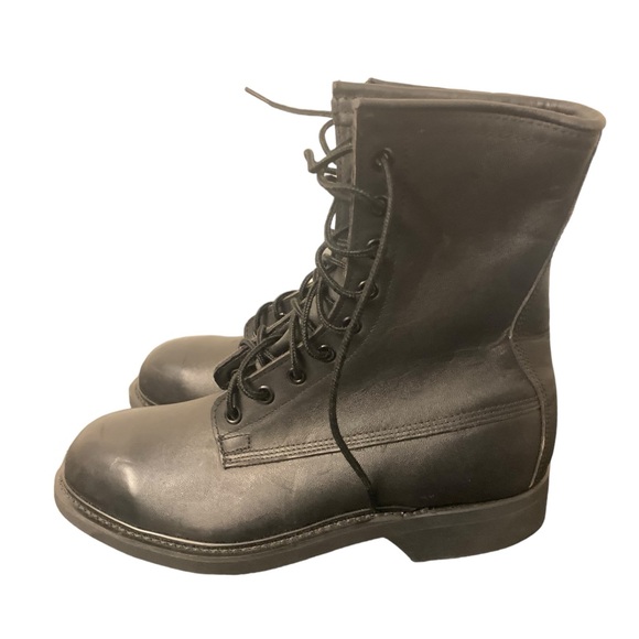 Vintage | Shoes | Vintage Biltrite Ansi Z4 1991 Black Combat Steel Toe ...